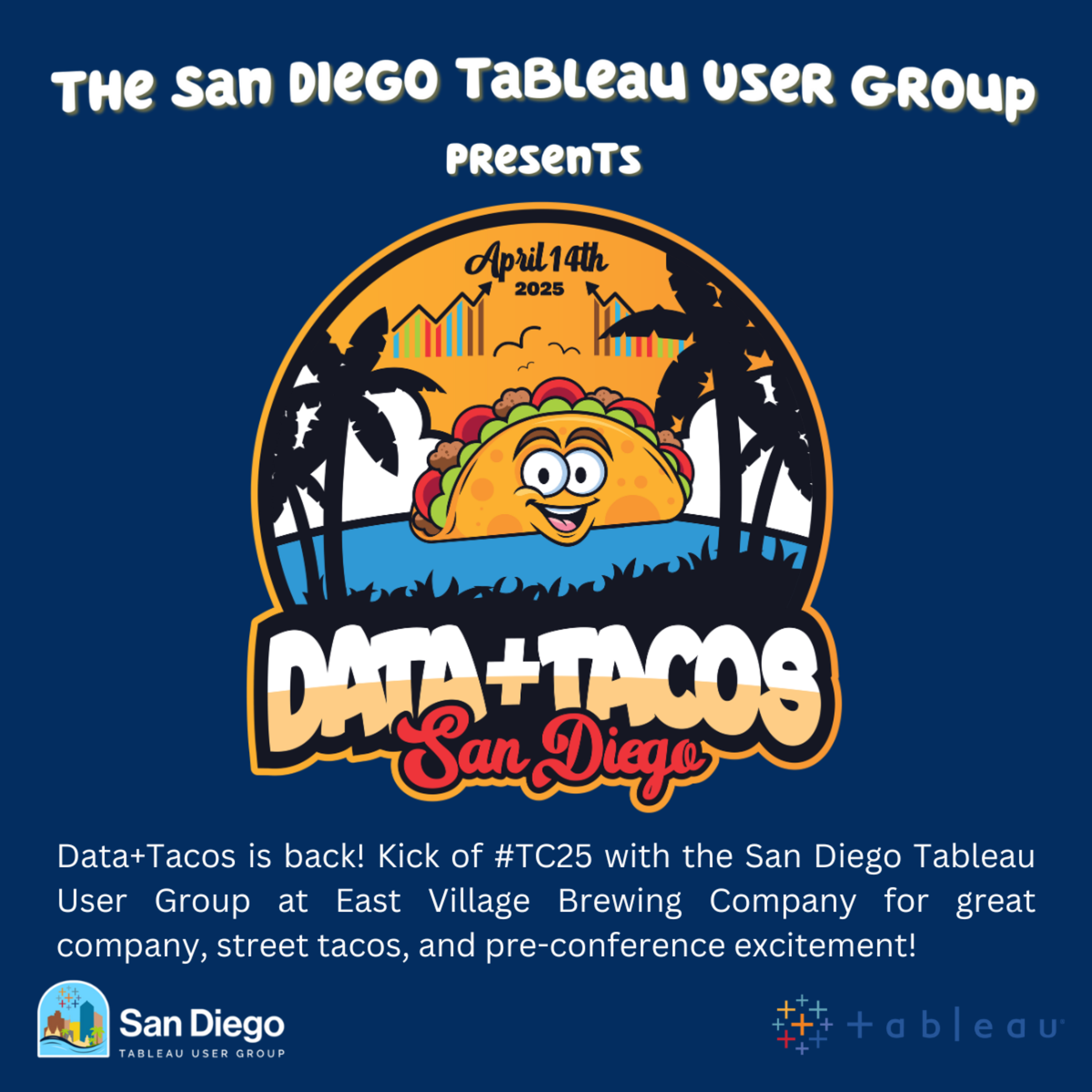 See Data+Tacos: Tableau Conference 2025 Pre-Game Event at Tableau San Diego Tableau User Group